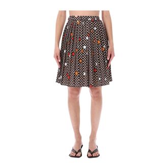 Maison Margiela Faltenrock mit Blumenprint - - Skirts - Damen - Mehrfarbig - S
