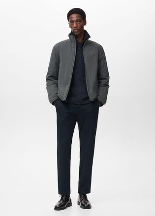 Mango Pantalon slim-fit comfort stretch cordon bleu marine - Homme - 44 - MANGO MAN