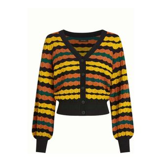 King Louie Femme, Pulls, Multicolore, Taille: 44 FR Cardi V Royal