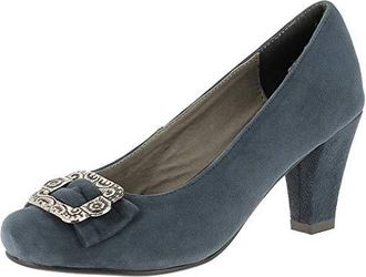 Hirschkogel Andrea Conti 0590454, Escarpins femme - Bleu (Dunkelblau 017), 35 EU