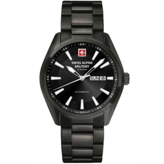 Swiss Alpine Military Swiss Alpine Military Herren Armbanduhr Automatic with Sapphire Crystal Selitta 7090.2177 - - Accessories - Herren - Schwarzk - ONE SIZE
