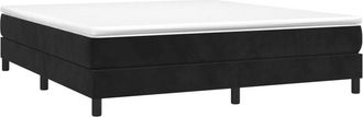 vidaXL Cadre de lit sans matelas noir 180x200 cm velours Vidaxl