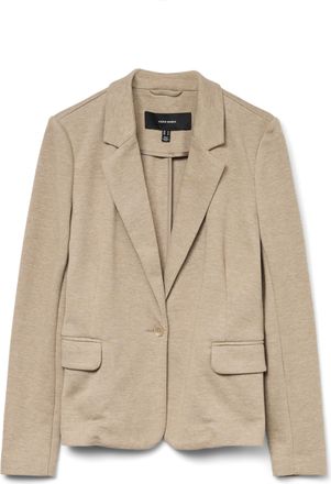 Vero Moda Damen VMJULIA LS Blazer JRS NOOS 10154123, Silver Mink/Melange, 42