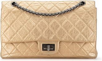 Chanel Hobo Bags - Reissue 2.55 Aged Calfskin Double Flap 227 - Gr. unisize - in Gold - f&uuml;r Damen
