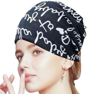 Generic Bonnet souple pour femme - Bonnet dhiver souple, bonnet &eacute;lastique, &eacute;charpes et &eacute;charpes pour femmes, en laine pour r&eacute;unions de famille