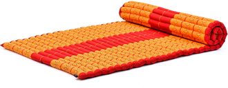 Leewadee Kapok Rollmatte - Handgefertigte Schlaf- & Relax Faltmatte aus Thailand, vielseitig als G&auml;stebett, Campingmatte, Yogamatte oder Futon nutzbar, 190 x 1