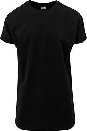 Urban Classics T-Shirt Long pour Homme - Coupe Longue - Décontracté - Tailles XS à 5XL, Noir, XXXXL