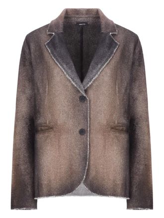 Avant Toi blazer &agrave; bords francs - Marron