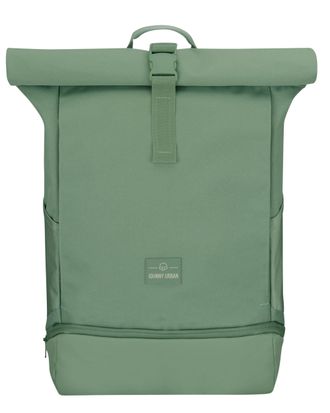 Johnny Urban Rucksack Damen & Herren Grün - Allen Medium - Rolltop Mit Laptopfach für Uni Fahrrad Business - 15L - Nachhaltig - Wasserabweisend