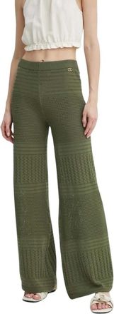 Twinset Damen, Hosen, Gr&uuml;n, SGr&ouml;&szlig;e