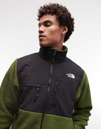 The North Face M Retro Denali - Jacke in Waldgr&uuml;n/TNF-Schwarz