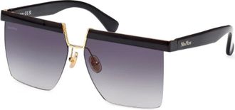 Max Mara unisex, Accessoires, Noir, Taille: ONE Size Flat Lunettes de soleil