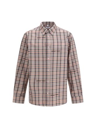 Off-white Mens Flannel Shirt Mauve Morn Cotton
