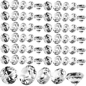 Pretyzoom 2 S&auml;tze Partygeschenk Essbare Diamanten F&uuml;r Kuchen Mittelst&uuml;cke Edelsteine B&uuml;rodeko Dekoration Weihnachten Praktisches Schatzspielzeug Schmuckteile Ac