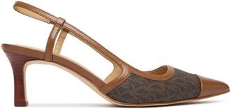 Michael Kors Femme, Chaussures, Brun, Taille: 36 1/2 EU Alora Toe Cap Mid Sling