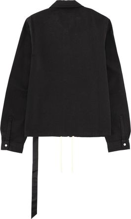 Rick Owens Zip-Front Cotton Jacket - Black