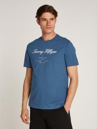 Tommy Hilfiger T-Shirt SCRIPT LOGO TEE mit aufgesticktem Logo