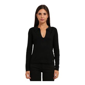 Gaud&igrave; Polo &agrave; Strass - Femme - Tops - Noir - Taille: 42 FR