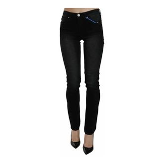 Versace Jeans Couture Femme, Jeans, Noir, Taille: 32 FR Dora Pantalon en denim coupe slim