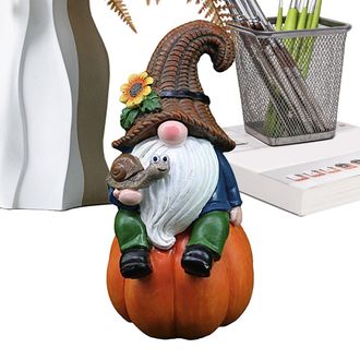 Generic Herbst-Gartenfigur aus Kunstharz, 5,9 Zoll, Herbstdekoration, Hofdekoration | Festliche saisonale Statue f&uuml;r, Gartenausstellung, es