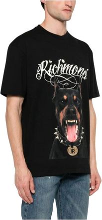 John Richmond Homme, Tops, Noir, Taille: S T-shirt Rmp26301Ts