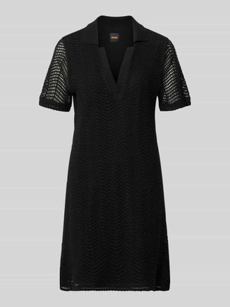 Boss Orange by Hugo Boss Leicht ausgestelltes H&auml;kelkleid aus Baumwoll-Mix Modell C_ELOA