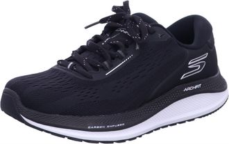 Skechers Herren Go Run Persistence 2 Sneaker, Black Mesh/White Trim, 48 EU