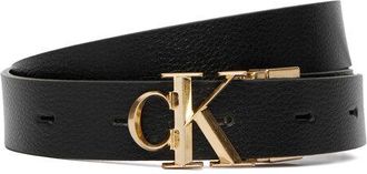 Calvin Klein G&uuml;rtel Facet Ck 25Mm Pebble Rev/Adj LV04F7044G Schwarz