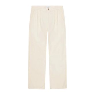 Les Deux Homme, Pantalons, Blanc, Taille: W30 Romeo Pleated Chino