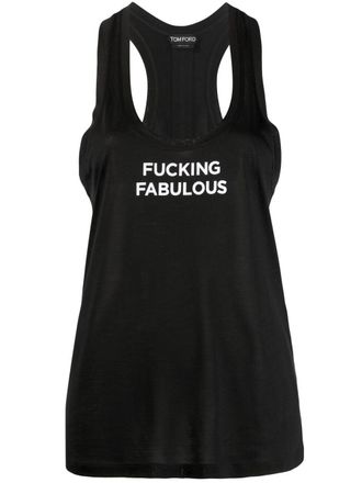 Tom Ford Top mit Print - Schwarz