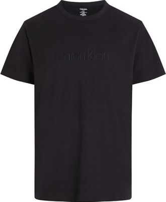 Calvin Klein T-Shirt Manches Courtes Homme Crew Neck Col Ras-du-Cou, Noir (Black), M