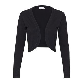 Kaffe Schwarzer Tiefer Astrid Bolero Pullover - - Knitwear - Damen - Schwarzk - S