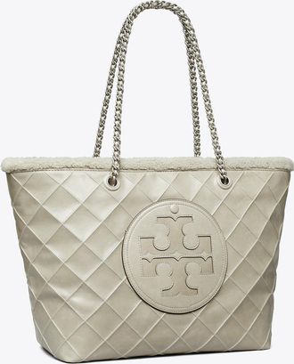Tory Burch Damen Ella Chain Shearling Tote