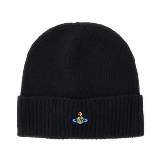 Vivienne Westwood Kaschmir-M&uuml;tze - - Accessories - unisex - Schwarzk - ONE SIZE