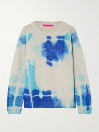The Elder Statesman Pull En Cachemire Tie & Dye Rorschach Malibu - Bleu