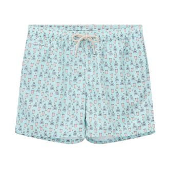 MC2 Saint Barth Homme, Maillots de bain, Bleu, Taille: XL Short de bain Lighting