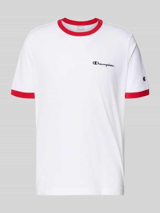 Champion T-Shirt mit Rundhalsausschnitt und Label-Stitchings