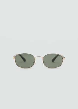 Mango Lunettes de soleil monture m&eacute;tallique or - Femme - Taille unique - MANGO
