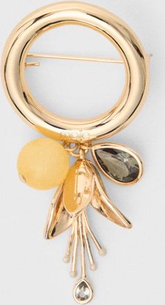 Maje Broche Tulipe - Dor&eacute; - Maje