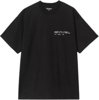 Carhartt Work in Progress T-shirt Feather Progress - Homme - Tops - Noir - Taille: XS