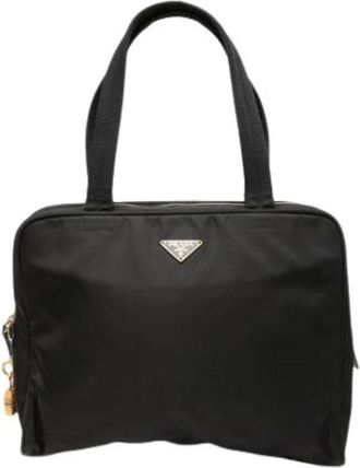 Prada Tote d&eacute;paule vintage en nylon Pre-owned - Femme - Pre-owned - Noir - Taille: ONE Size
