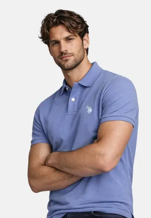U.S.Polo Association Poloshirt USBrodyy - Herren Shirt aus Baumwolle mit Logo-Stickerei 100 % Baumwolle mit klassischem Polokragen und geradem Schnitt