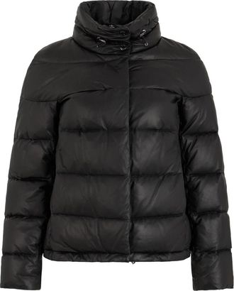 Moorer Wattierte Jacke mit hohem Kragen - - Jackets - Damen - Schwarzk - XS