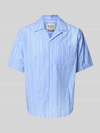 Scotch & Soda Regular Fit Freizeithemd mit Lochstickerei