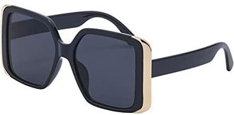 Generic Lunettes de soleil tendance à grande monture pour hommes et pour femmes, lunettes de soleil décoratives en plein air, vacances, plage, conduite (coule