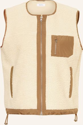 Darling Harbour Darling Harbour Teddyfell-Weste weiss