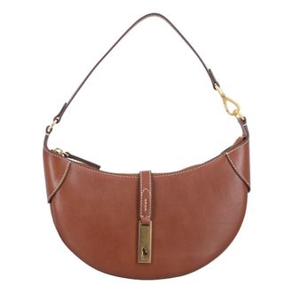 Polo Ralph Lauren Kalbsleder Mini Schultertasche - - Bags - Damen - Braun - ONE SIZE