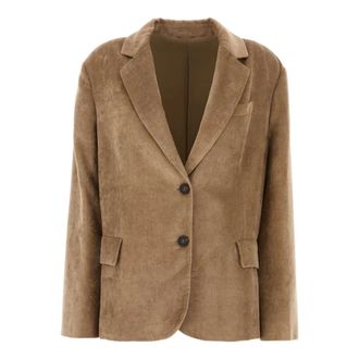 Brunello Cucinelli Femme, Vestes, Beige, Taille: 38 FR Veste de costume