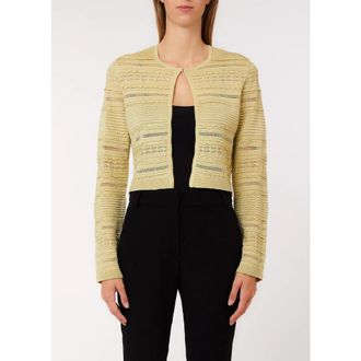 Liu Jo Ajour-Cardigan - - Knitwear - Damen - Gelb - XS