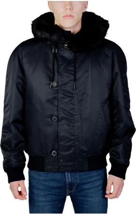 HUGO BOSS Homme, Vestes, Noir, Taille: L Blouson aviateur en polyamide